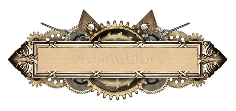 Metal Frame and Clockwork Details Stock Photo - Image of aged, ancient ...