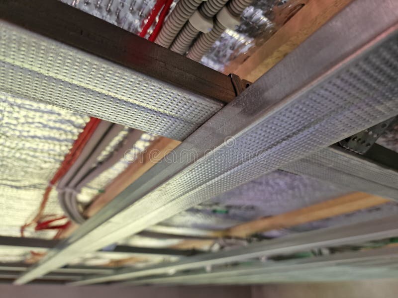 Metal Frame for Drywall Ceilings Stock Photo - Image of industry ...