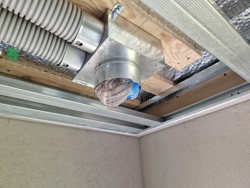 Metal Frame for Drywall Ceilings Stock Image - Image of fixture ...