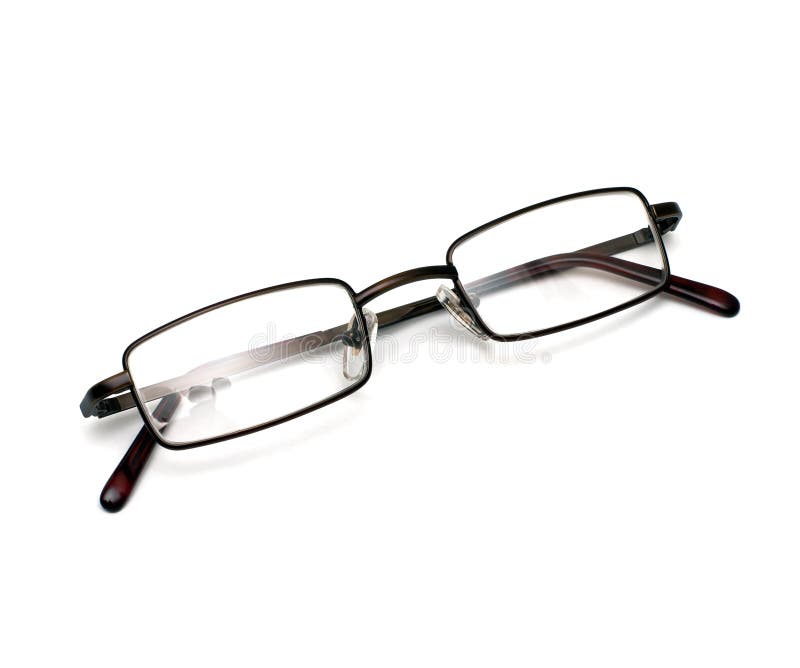 Metal frame eye glasses stock image. Image of glass, view - 18769149