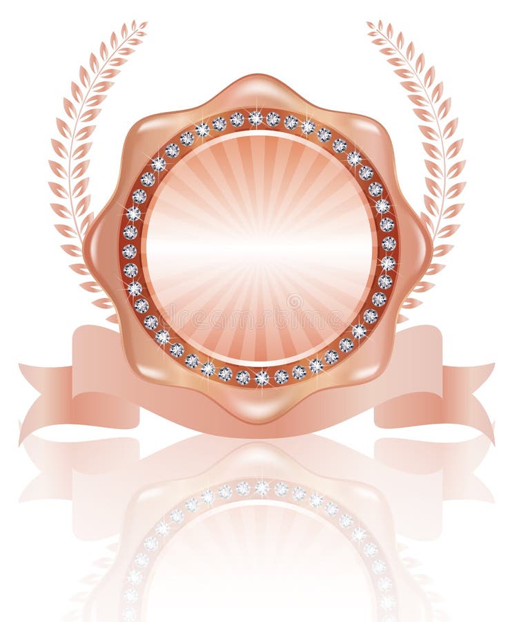 Emblem frame gold stock vector. Illustration of leaf - 40044010