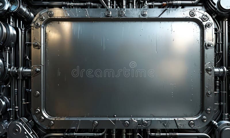 A Metal Frame with a Large Empty Space in the Middle. Stock ...