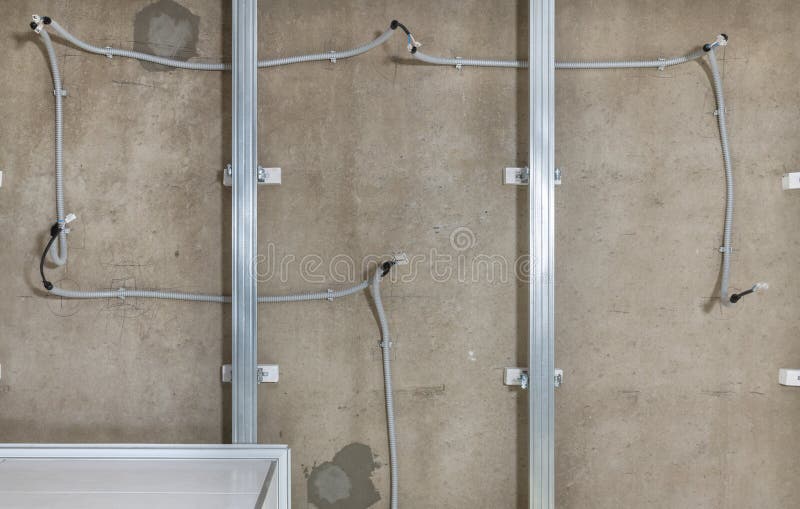 Metal Frame for Mounting Suspended Aluminum or Plastic Ceilings Stock ...