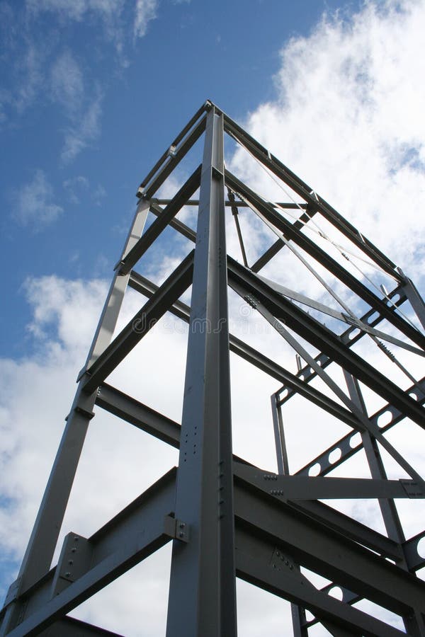 Metal Frame of New Building Stock Image - Image of metal, building: 911829