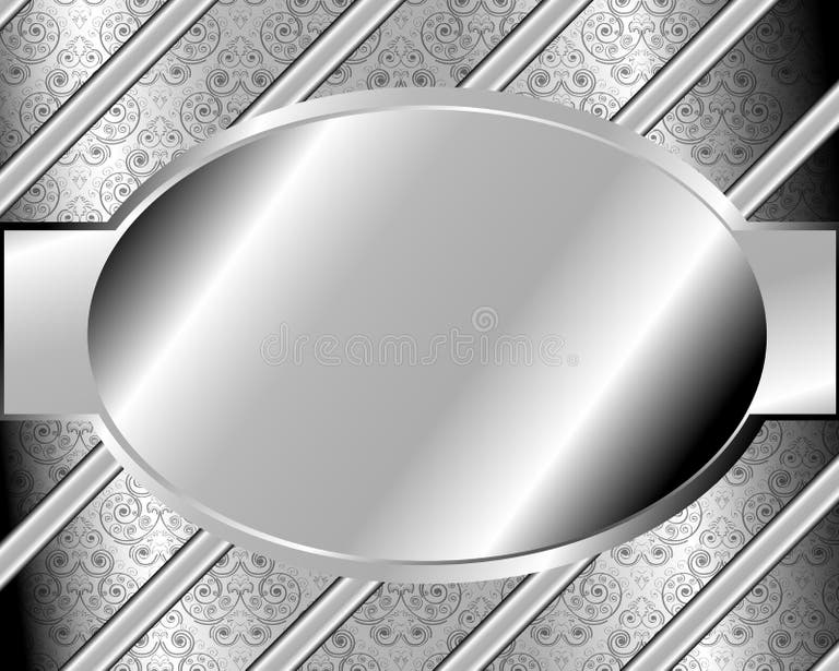 Metal Frame with a Pattern 2 Stock Vector - Illustration of brown ...