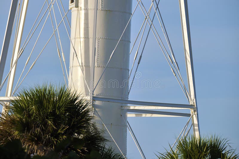 Metal Frame Structure of High Industrial Tower Enforced with Steel Bars ...