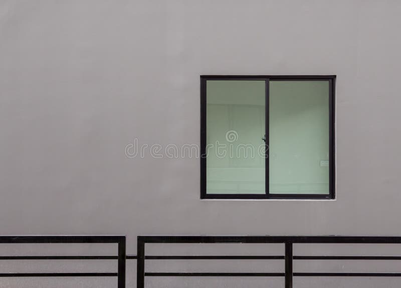 Metal Frame Window with the Clear Glass. Stock Photo - Image of home ...