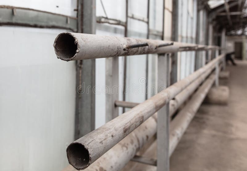 Metal Frames Inside the Greenhouse. Stock Photo - Image of gardening ...