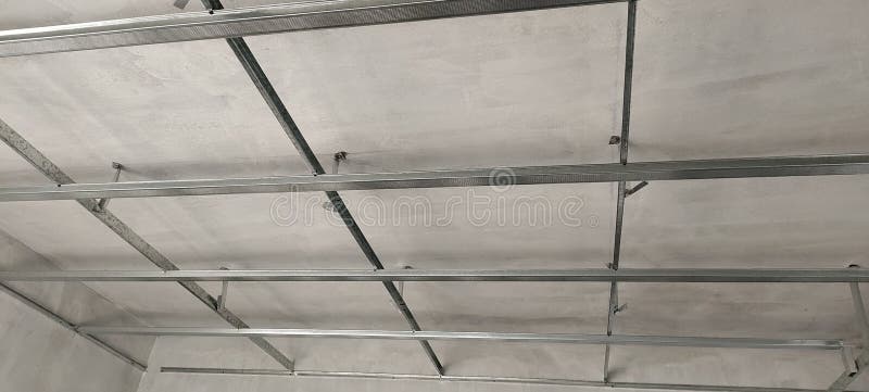Metal Framework Consisting of Parallel and Perpendicular Beams Stock ...