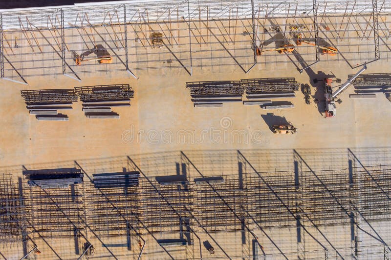 A Metal Framework is Currently Being Constructed in Warehouses on the ...