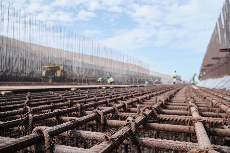 Metal Framework of Reinforced Concrete Structure Stock Image - Image of ...