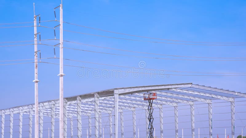 Metal Framework Structure of Large Factory Building in Under ...