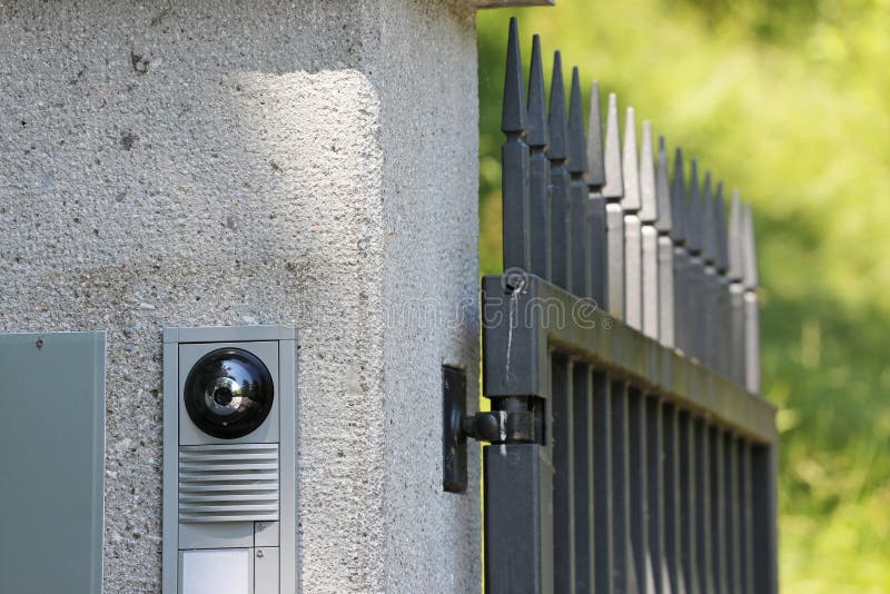 Metal_gate stock image. Image of gate, property, portal - 225567873