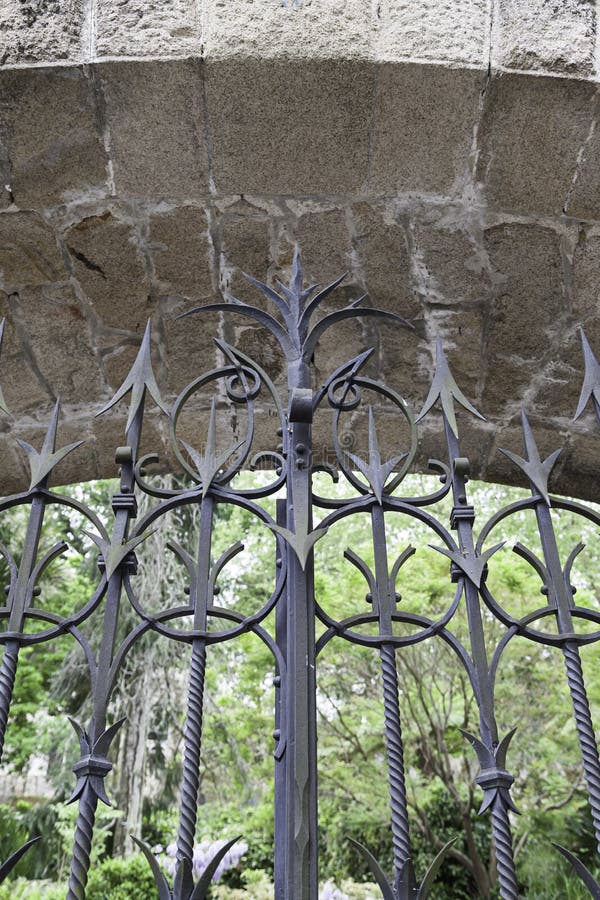 Metal gate with holes stock photo. Image of backgrounds - 39027946