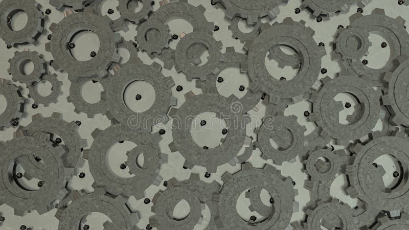 The Metal Gear for Engine or Background Concept 3d Rendering Stock ...