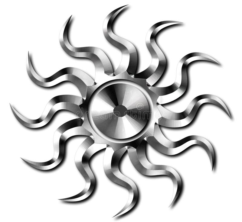 Metal Gear Logo Icon Silver Stock Illustration - Illustration of circle ...
