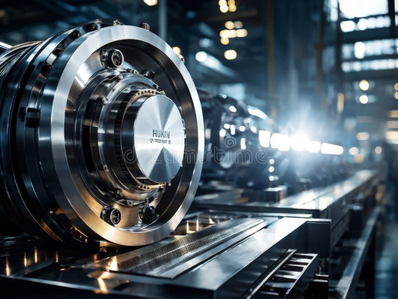 Metal Gear in Modern Factory Stock Illustration - Illustration of ...