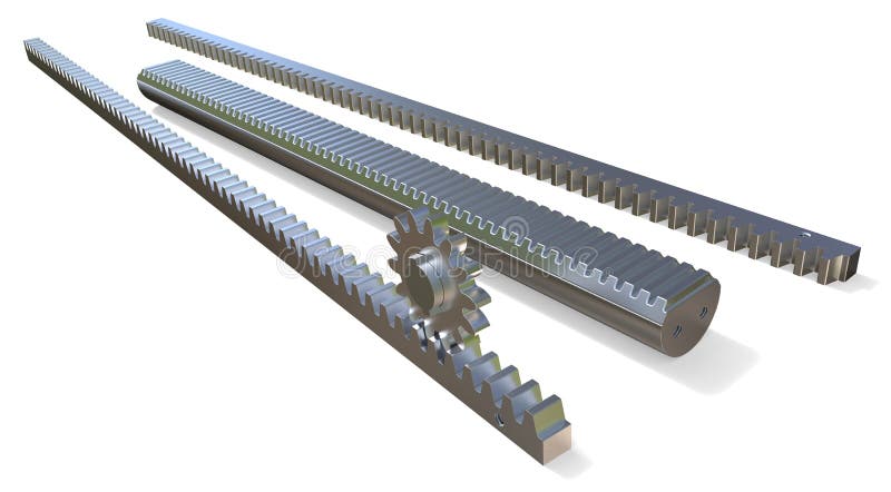 Metal gear racks stock illustration. Illustration of steel - 43758234