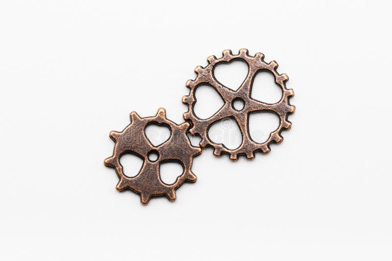 Metal Gear Wheel Made of Copper and Bronze Stock Image - Image of ...