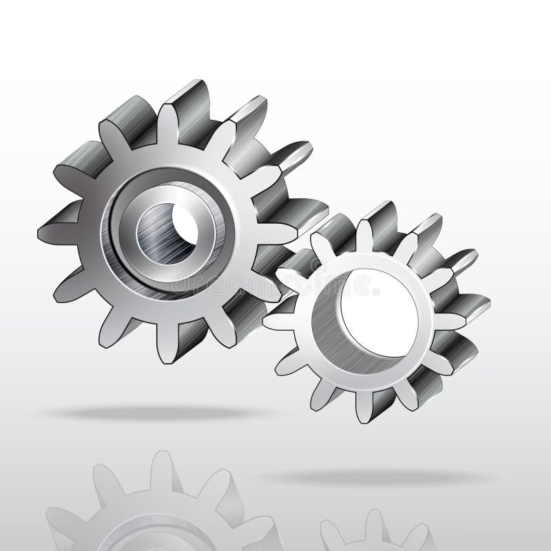 Metal gear wheel. Vector stock vector. Illustration of background ...