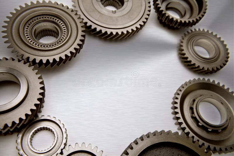 Metal gears stock image. Image of cogs, metaphor, aluminum - 15731629