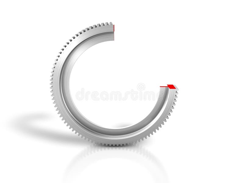 Speed Gear Letter O C stock vector. Illustration of connection - 104815962
