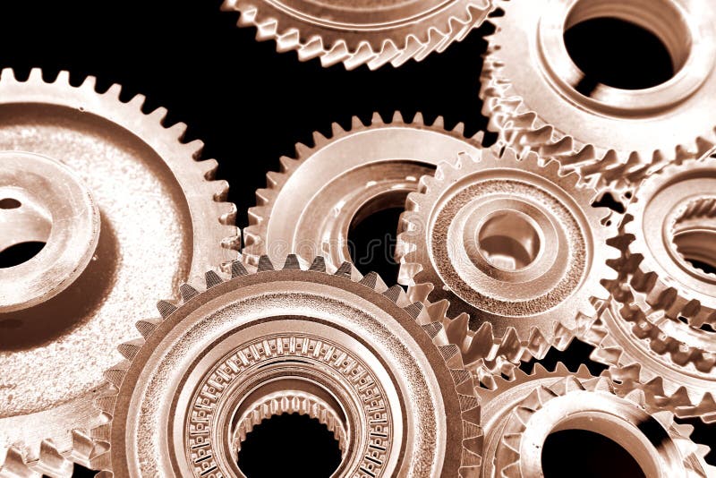 Metal gears stock photo. Image of metal, interlock, bonding - 6357798