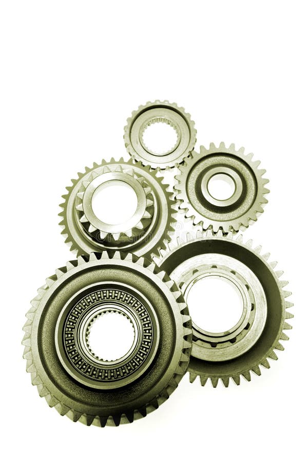 Metal gears stock image. Image of mechanical, connect - 6682271