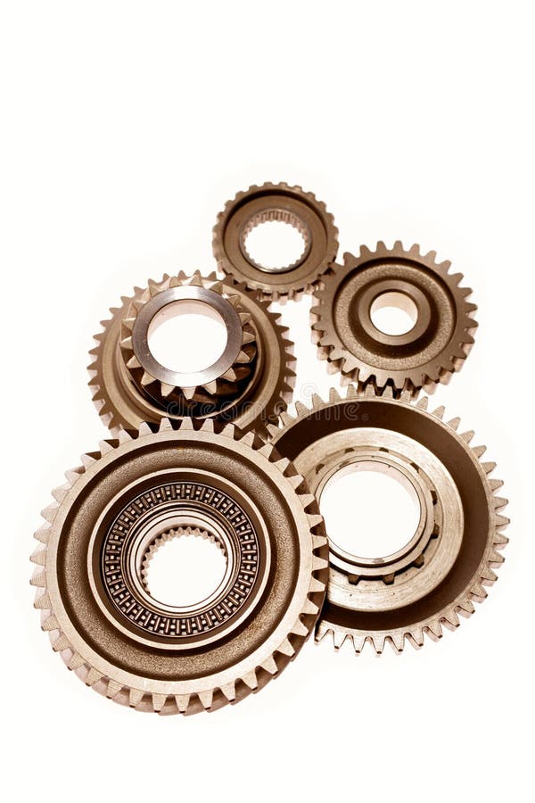 Metal gears stock photo. Image of machine, cogwheels, indoor - 7053936