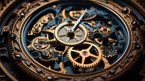 A Metal Gears and Cogs. Generative AI. Stock Illustration - Illustration of timer, cogwheel ...