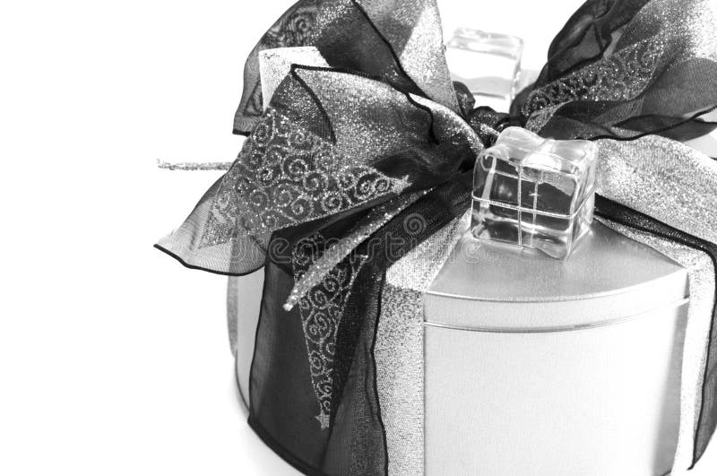 Metal gift box stock photo. Image of glass, white, xmas - 7006606