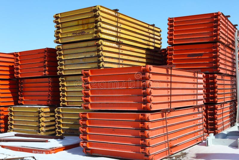 Metal girder in group stock image. Image of industry - 24904981