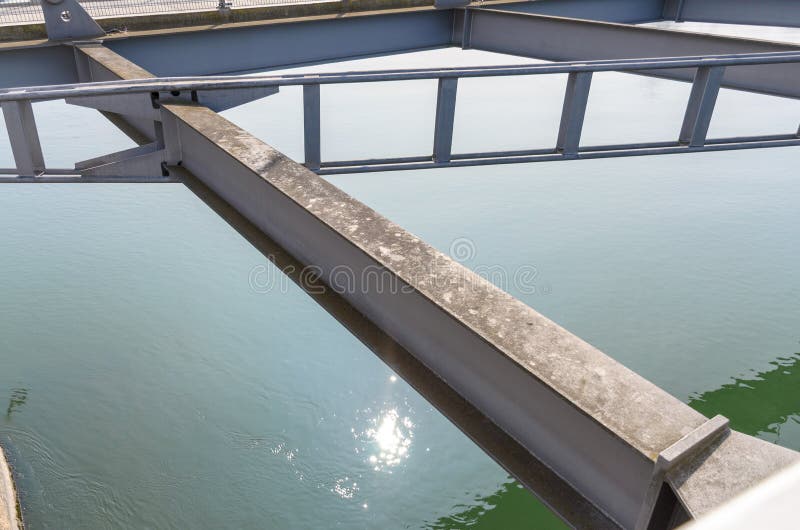 Metal Girders Forming the Support of a Bridge Stock Image - Image of ...