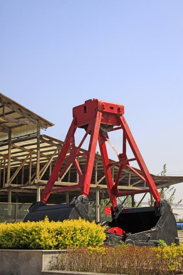 Metal grab bucket stock photo. Image of metal, machinery - 216385282