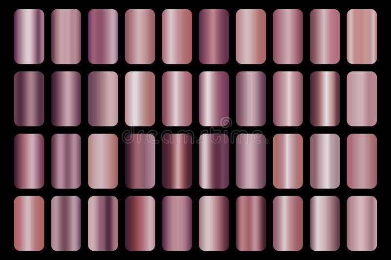 Metal gradients set stock vector. Illustration of material - 361940290