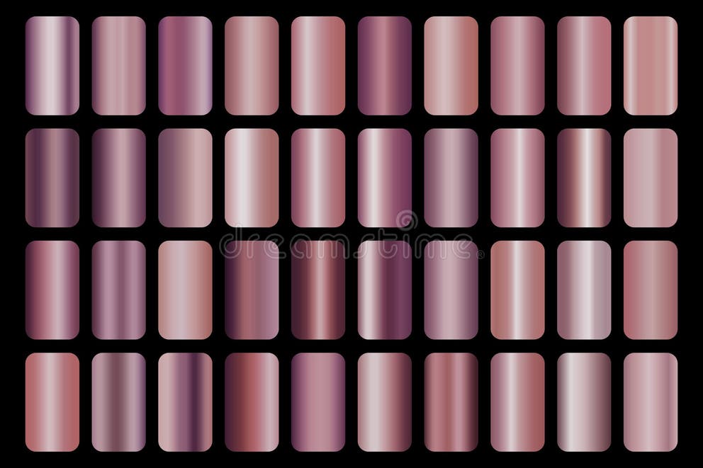 Metal gradients set stock vector. Illustration of material - 361940290