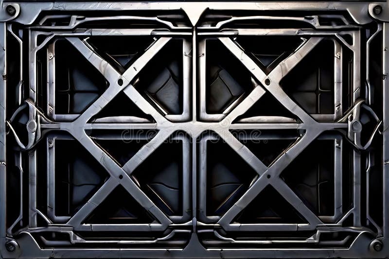 Metal Grate a Pattern of a Metal Grate with Intersecting Lines a Stock ...