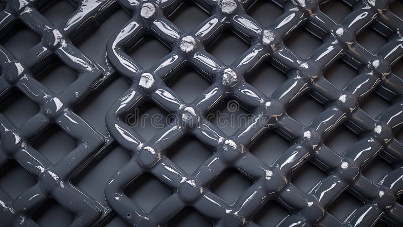 Metal Grate Texture in Dark Gray with Glossy Edges and Subtle Shadow ...