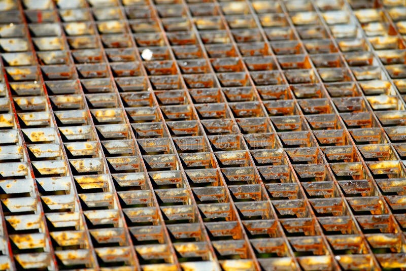 Metal Grid stock photo. Image of aged, corrode, abandoned - 23462724