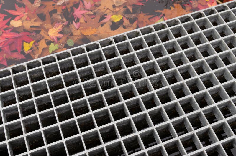 Metal grid stock image. Image of iron, pond, bridge, chrome - 37620661