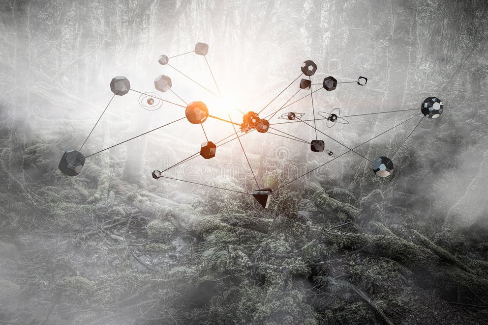 Wireless Interaction and Connection. Mixed Media Stock Photo - Image of ...