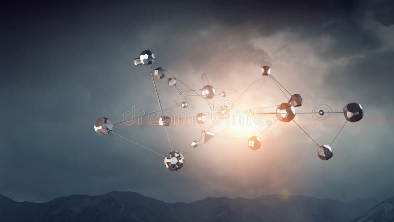 Wireless Interaction and Connection. Mixed Media Stock Photo - Image of ...