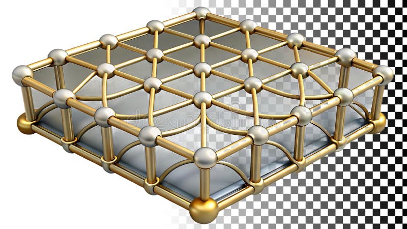 Metal Grid Box, Industrial Cage Design, Storage & Container Element Png ...