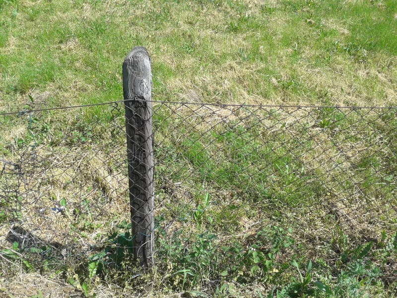Metal grid fence stock image. Image of secure, wooden - 40857671
