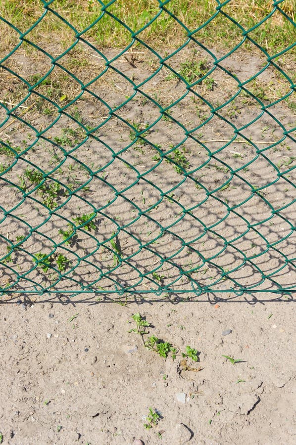 Metal grid fence stock photo. Image of safe, secure, pole - 40757946