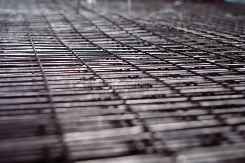 Metal Grid. Heavy Industry Production Stock Photo - Image of blue ...