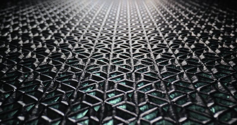 Metal Grid Pattern Structure Light Reflections, Solid Grid Stock Video ...