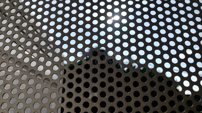 Dot Pattern Metal Mesh Background with Sunlight Space Stock Footage ...