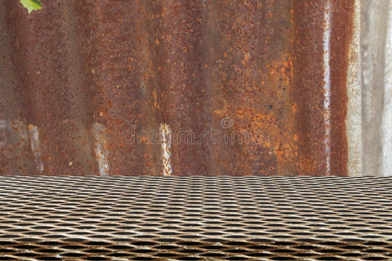 Metal Grid Seamless Pattern on Zinc Stock Image - Image of industrial ...