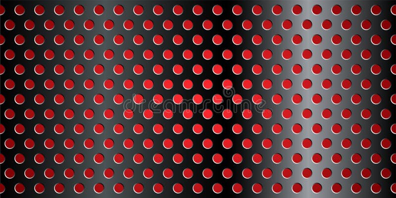 Metal Grid Texture with Red Background Stock Illustration ...